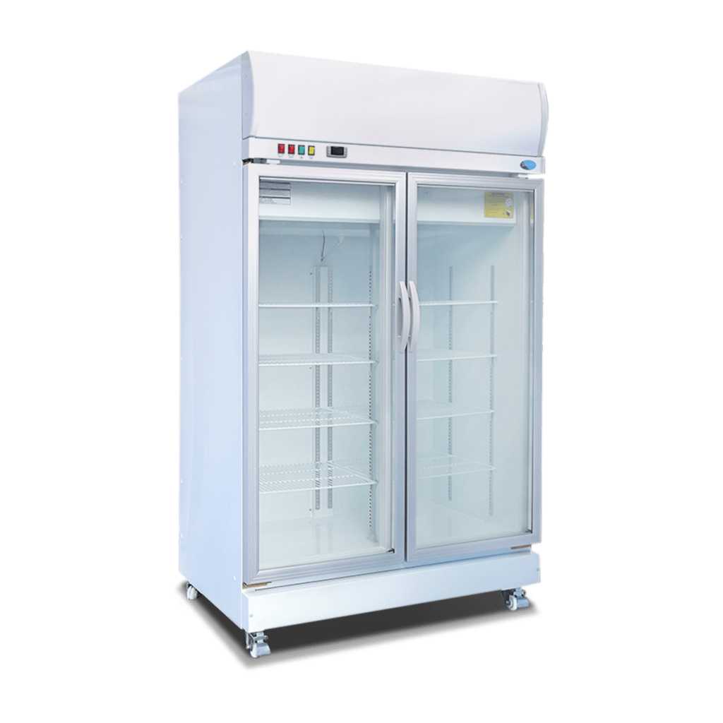 2 Door Display Chiller Blower System C/W Heated Glass LY1000BBC-H - Top ...