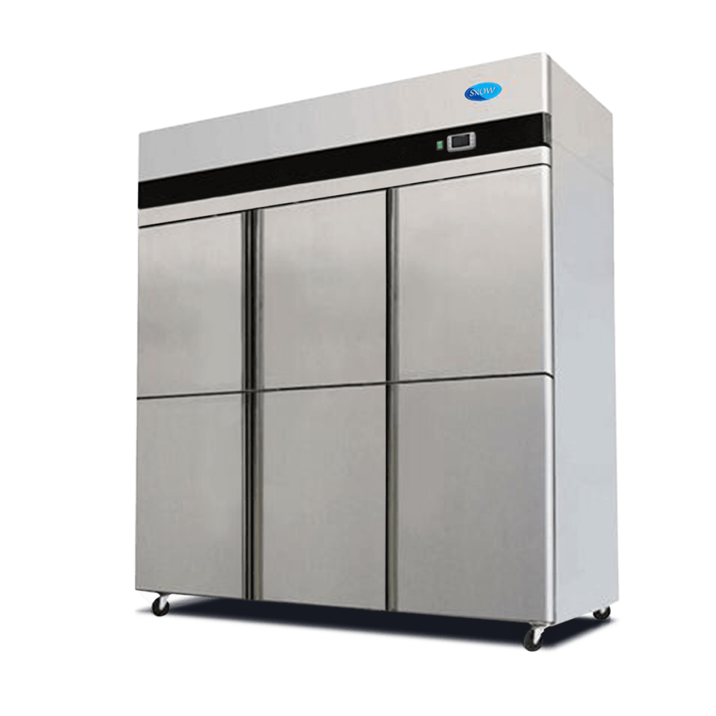 S/Steel 6 Door Combo Upright Chiller Freezer SS6DUB - Top Maple ...